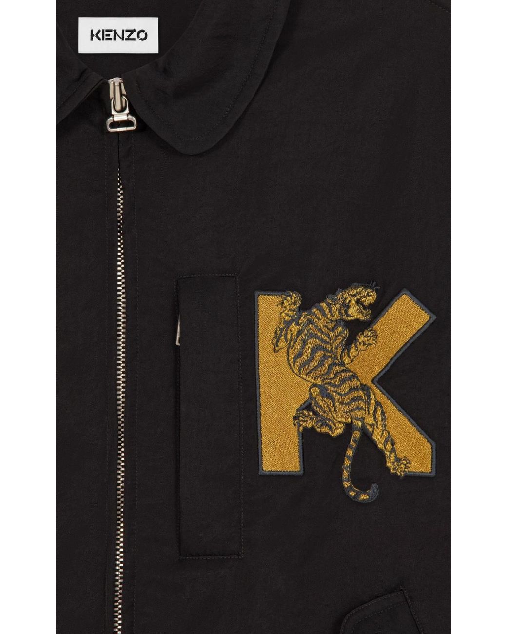 KENZO 'climbing Tiger' Bomber Jacket In Black For Men Lyst