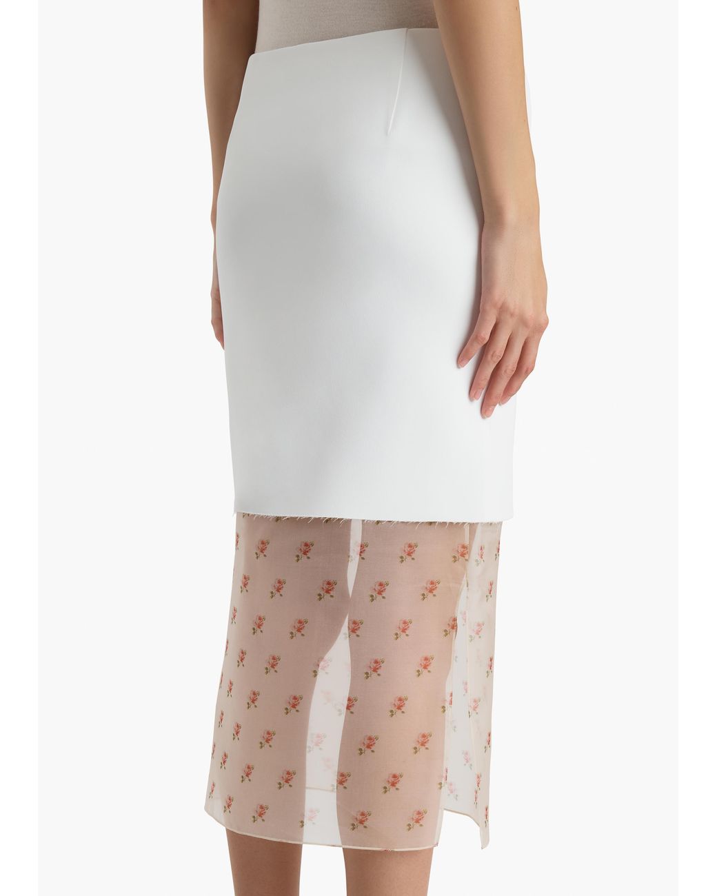 KHAITE Sybil Skirt in White | Lyst