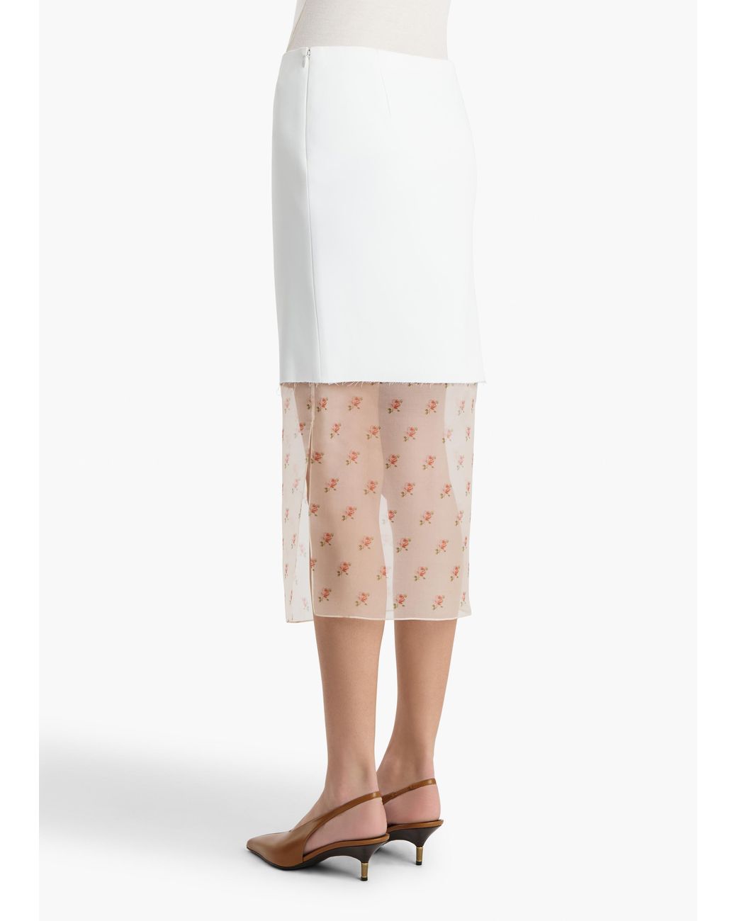KHAITE Sybil Skirt in White | Lyst