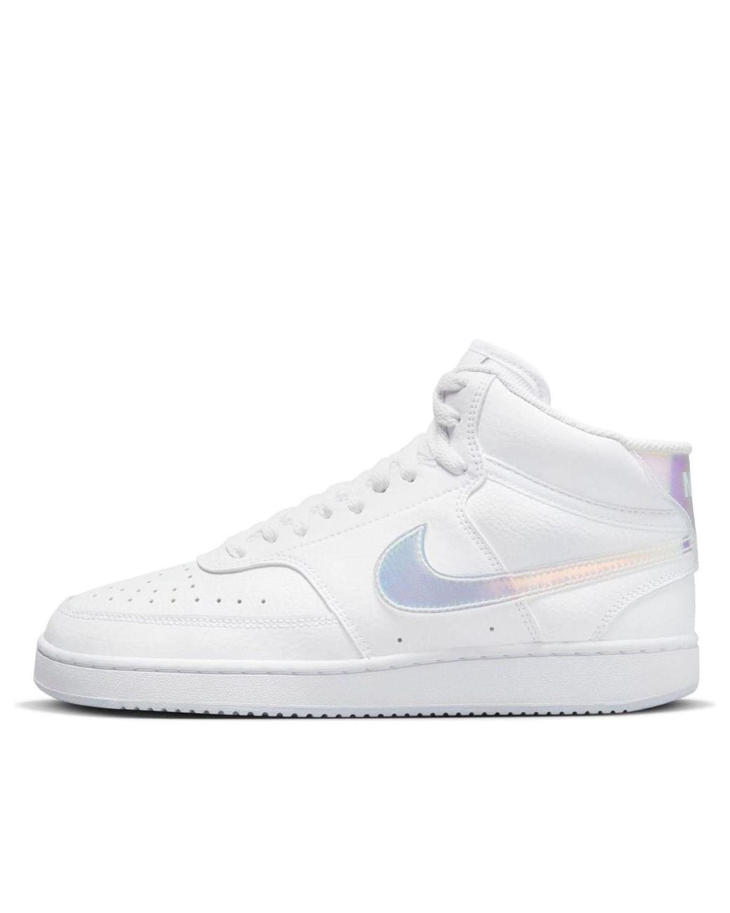 Nike (Wmns) Court Vision Mid Iridescent' in White | Lyst