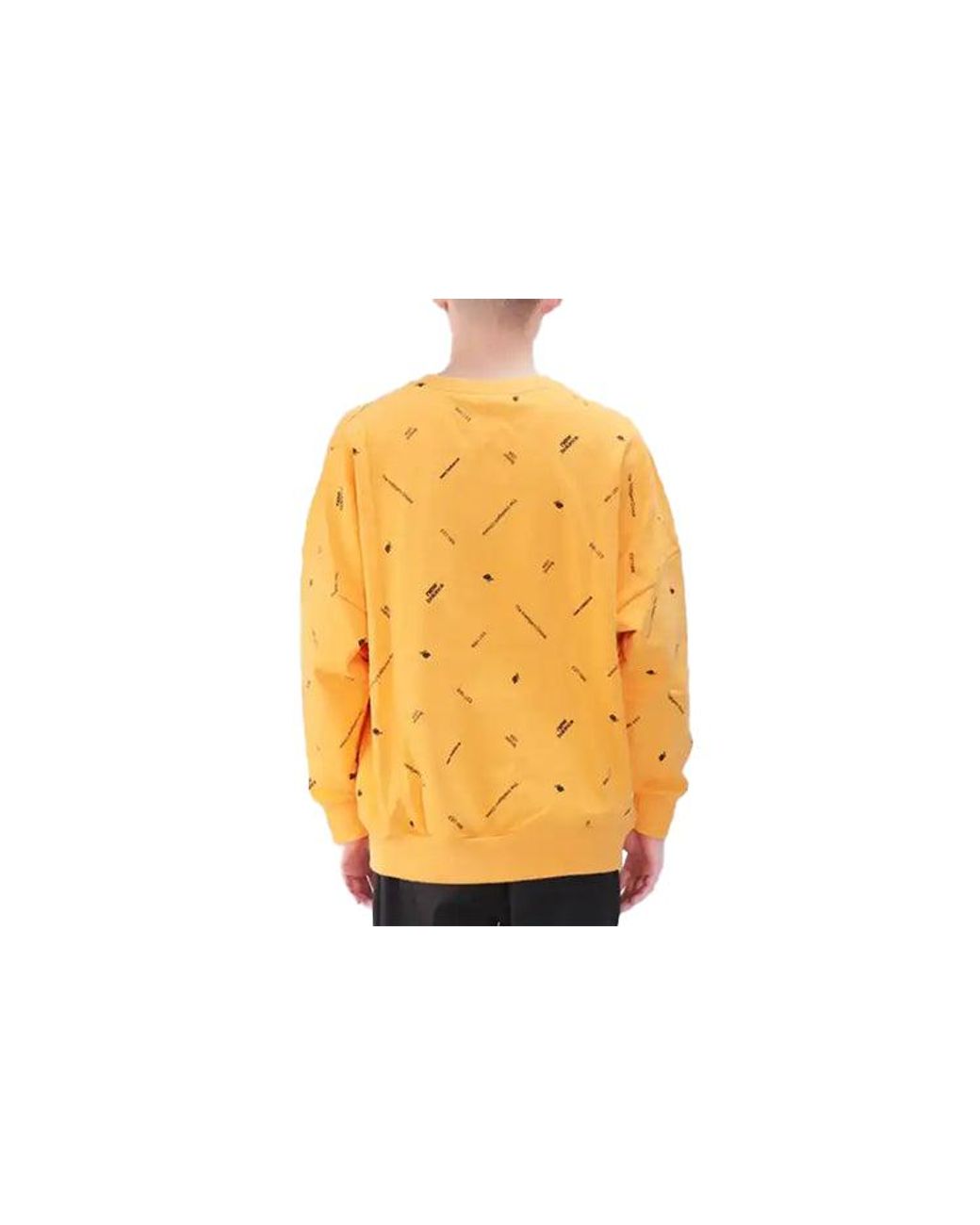 New Balance Alphabet Full Print Pullover Round Neck in Yellow for Men ...