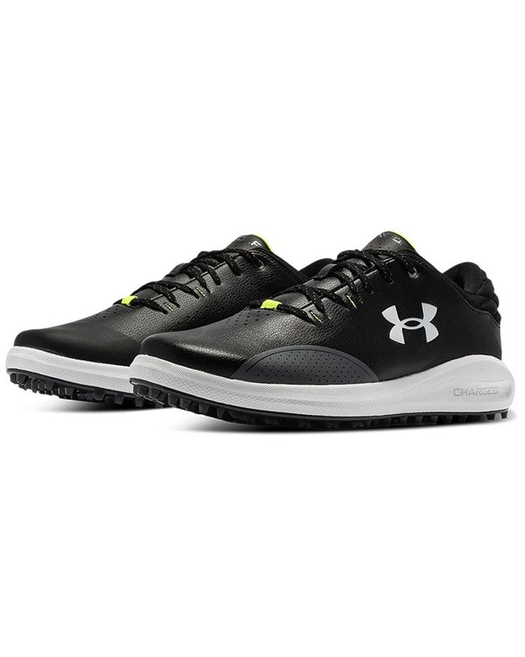 Under Armour Draw Sport Spikeless Running Shoes Wide E in Black for Men ...