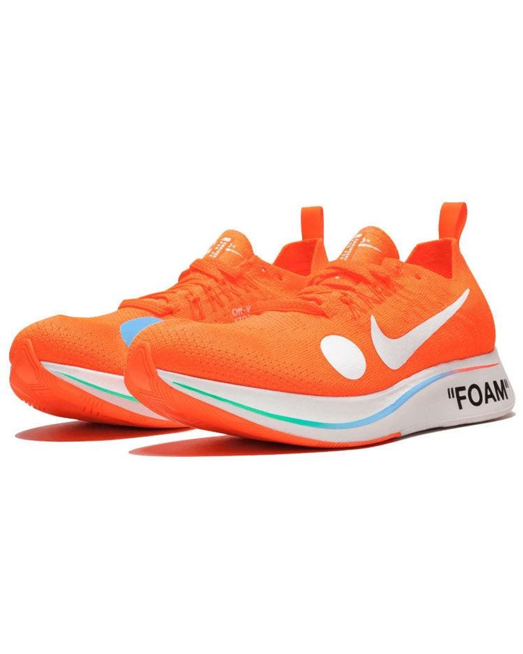 Nike X Off- Zoom Fly Mercurial Flyknit 'Total' in Orange for Men | Lyst