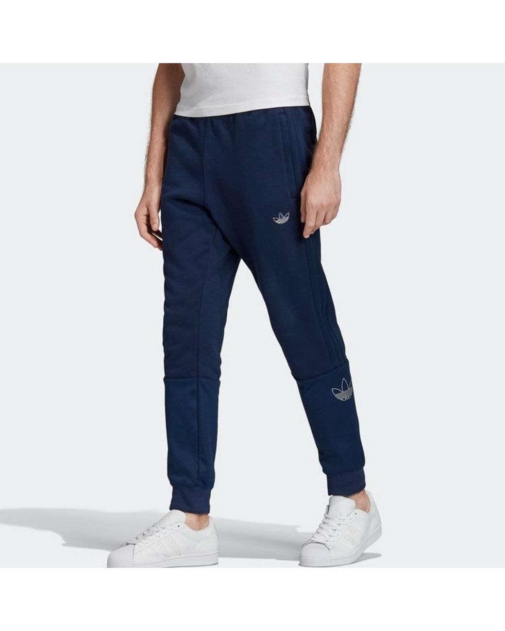 adidas Originals Outline Sp Fts Logo in Blue for Men | Lyst UK