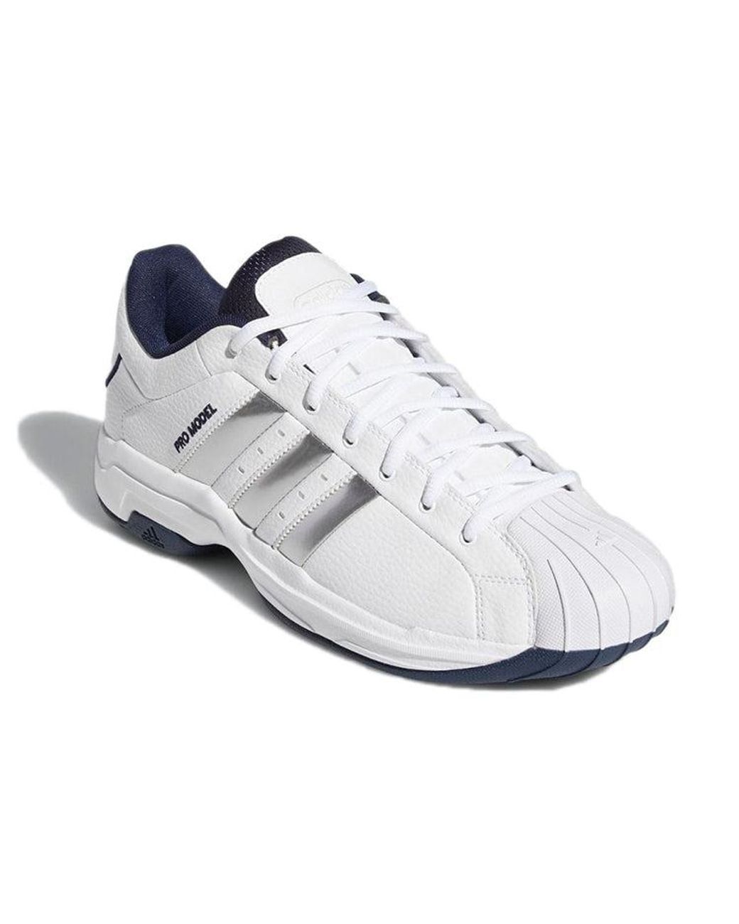 adidas Pro Model 2G Low Metallic' in White for Men | Lyst