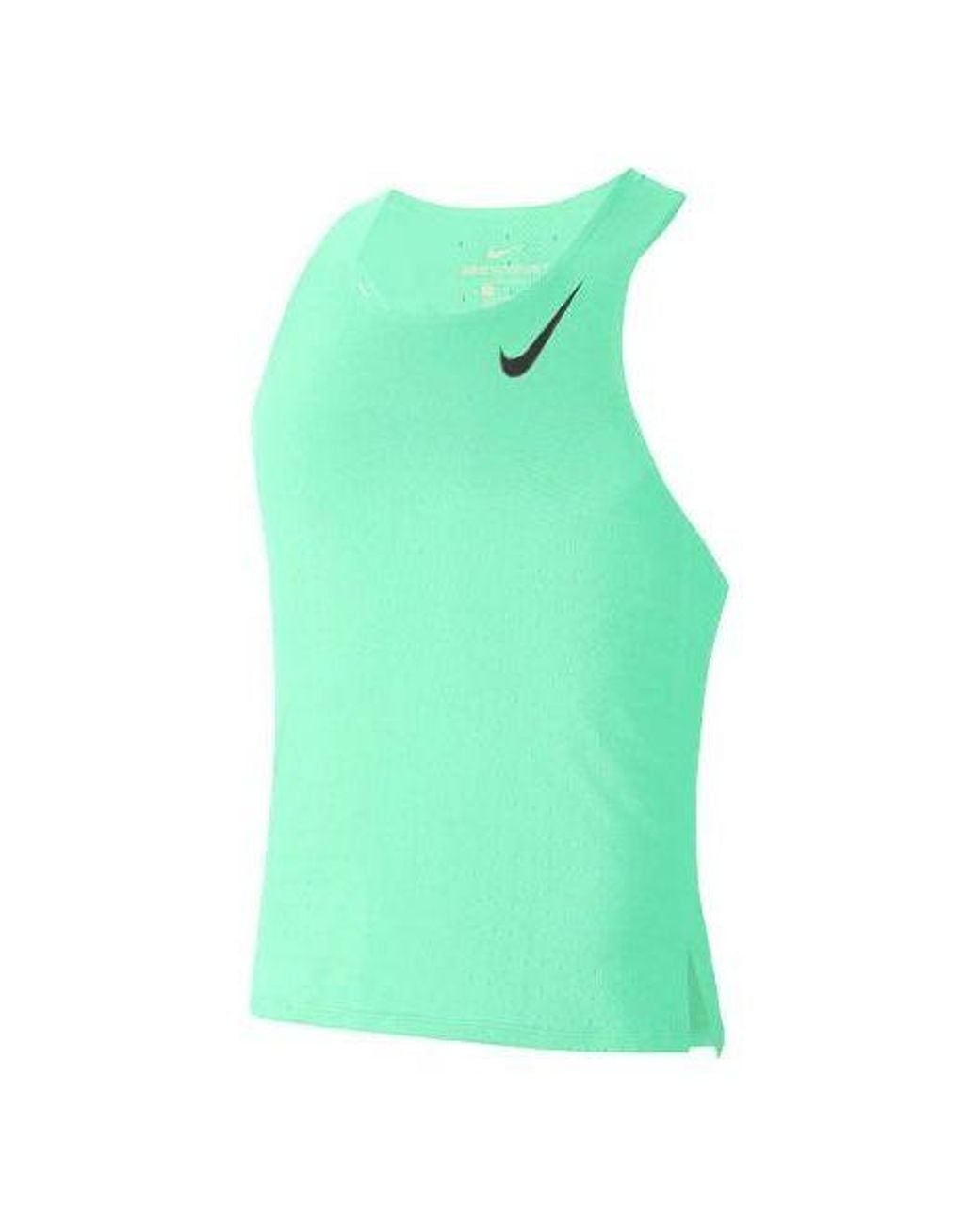 Nike Aeroswift Breathable Training Sports Running Vest in Green for Men ...
