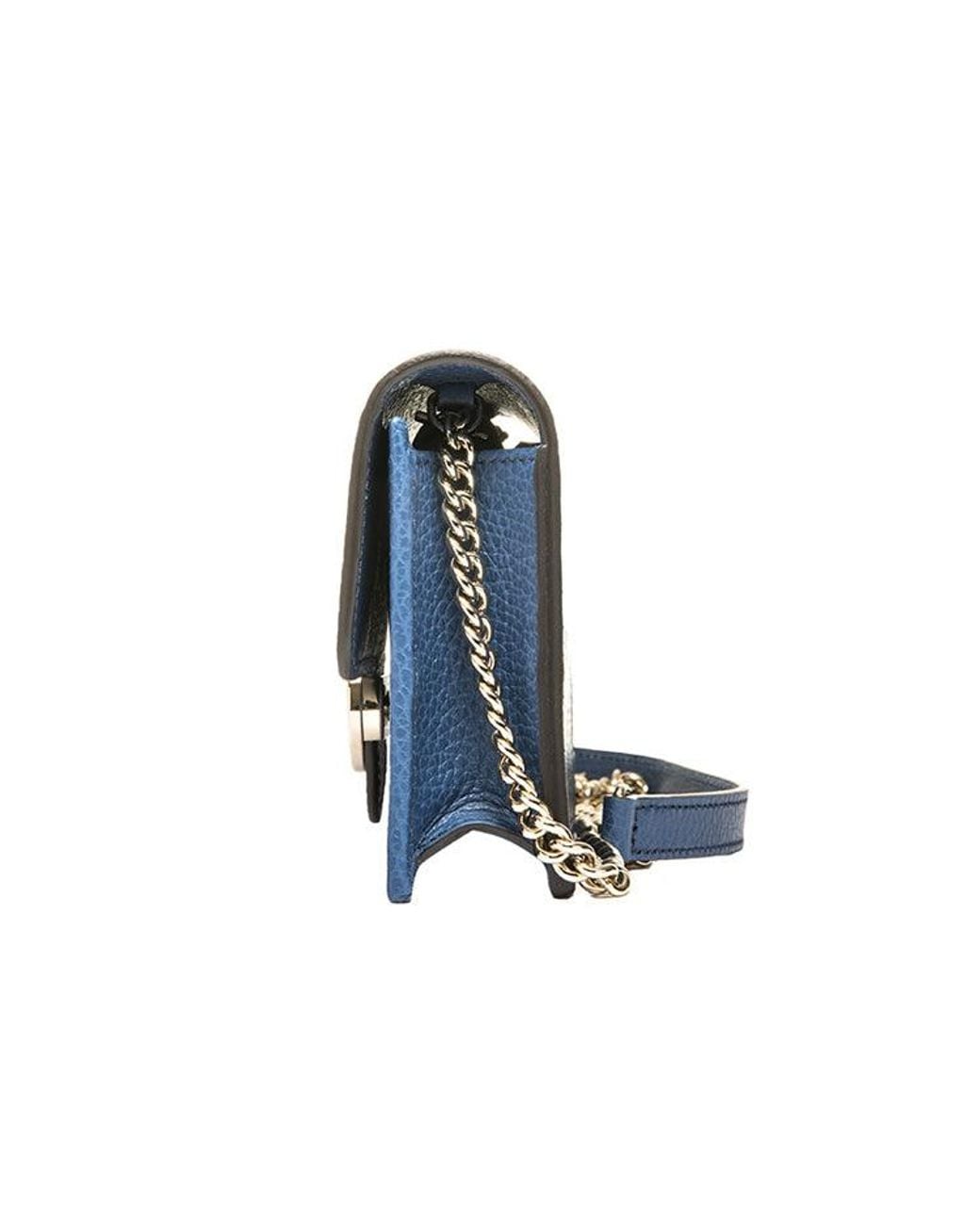 Gucci (Wmns) Logo Double G Leather Woc Chain Shoulder Messenger Bag ...