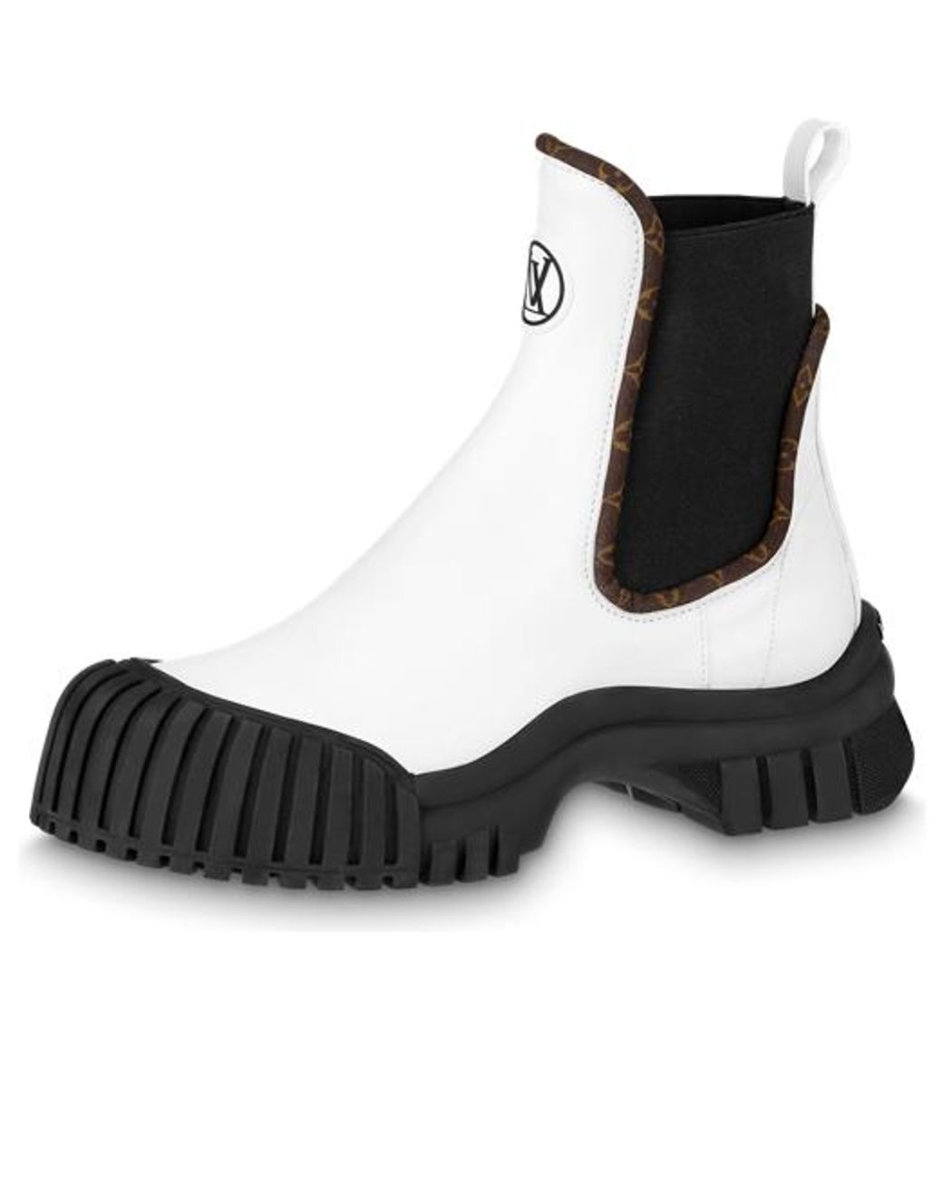 Louis Vuitton Ruby Flat Ranger Boots in Black | Lyst