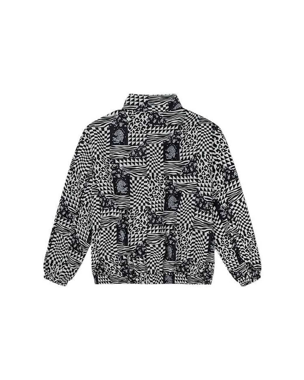 Vans Ss22 Grid Full Print Jacket Couple Style in Black for Men | Lyst
