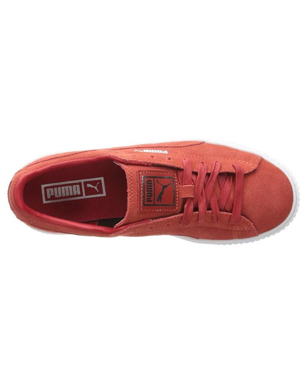 PUMA (Wmns) Suede Platform 'Barbados Cherry' in Red | Lyst
