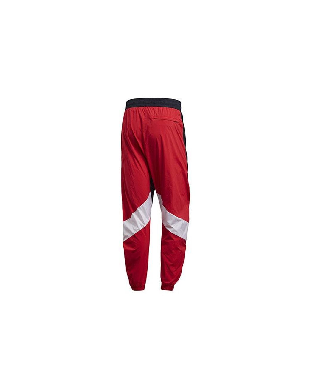 adidas M O Shape Pant Splicing Sports Bundle Feet Pants in Red for Men ...