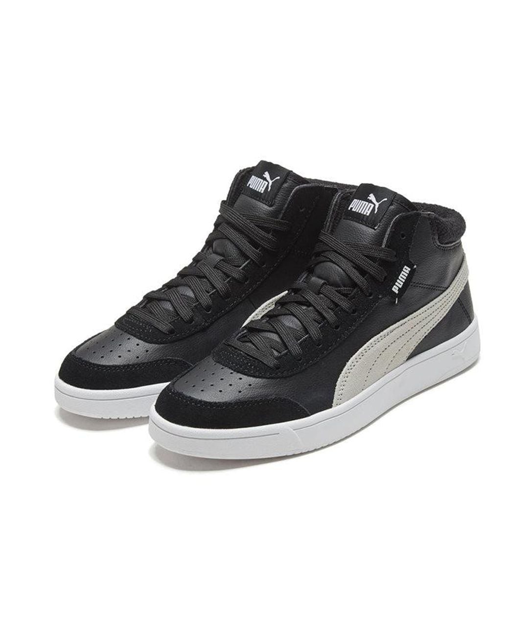 PUMA Court Legend Casual Skateboarding Shoes in Black for Men | Lyst