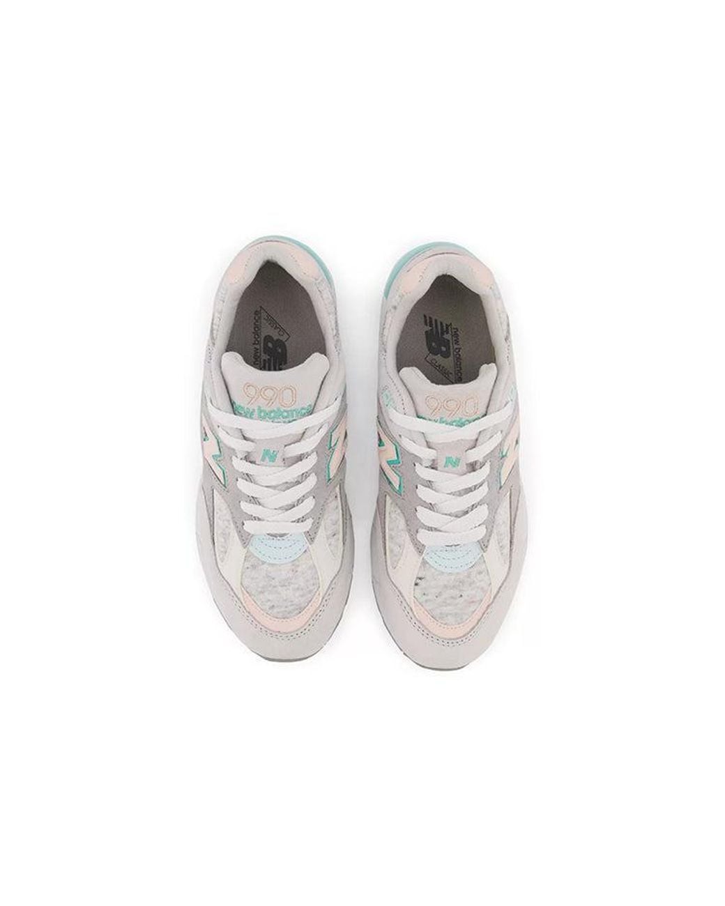 New Balance 990 V2 Made in White | Lyst