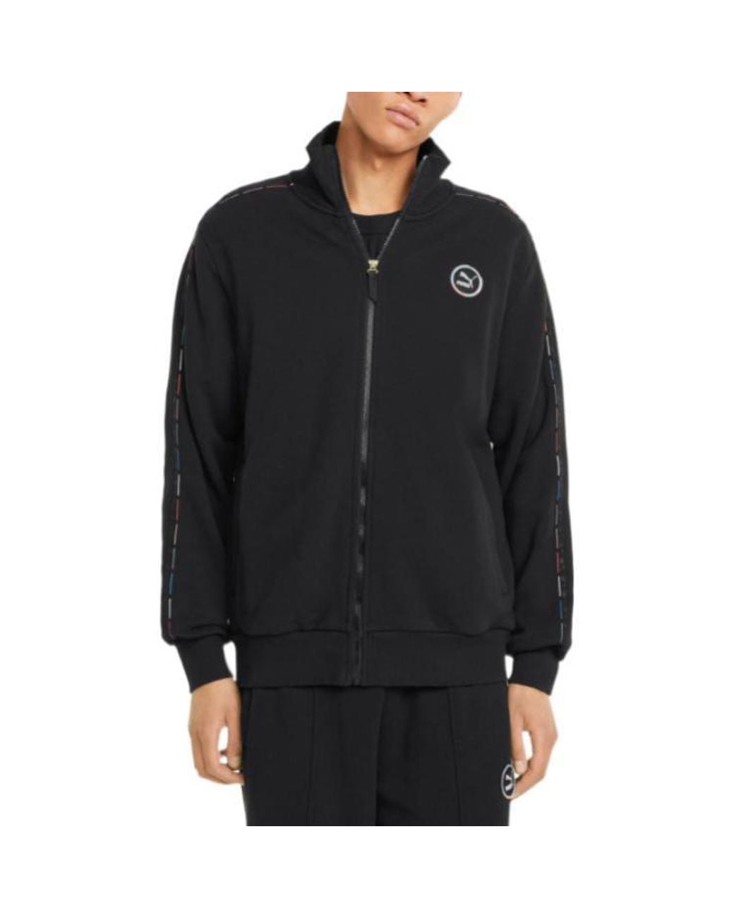 PUMA Logo T7 Go Jacket in Black for Men | Lyst