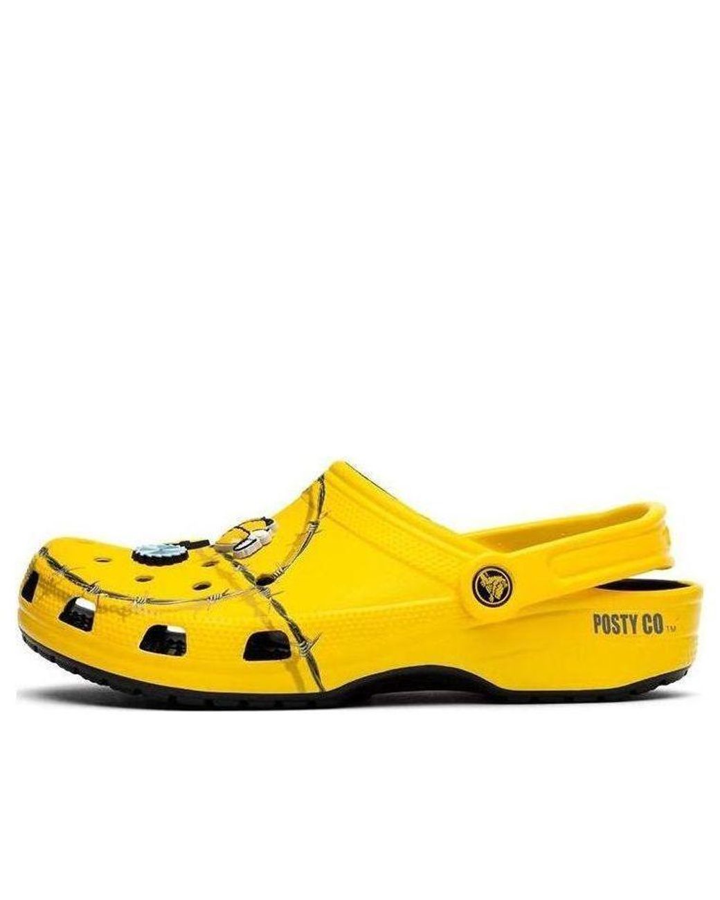 Crocs™ X Post Malone Classic Clogs 'Barbed Wire' in Yellow for Men | Lyst