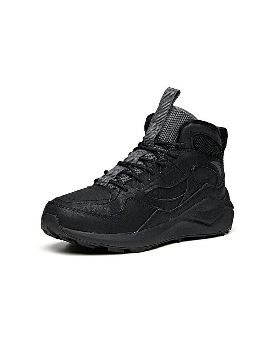 Anta Lifestyle Sport High-Top Sneakers in Black for Men | Lyst