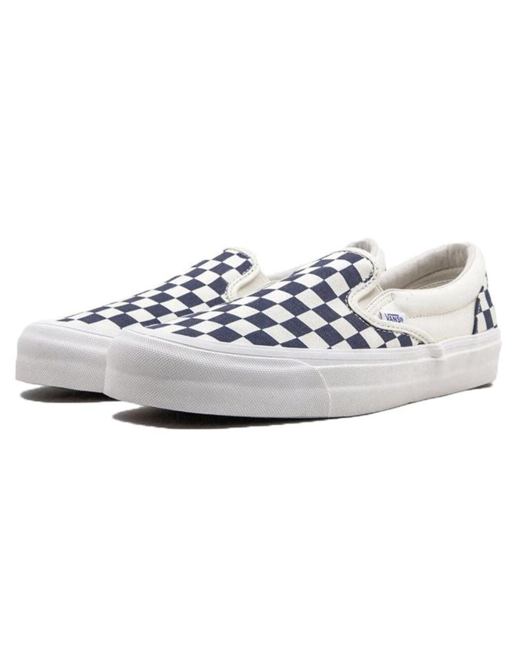 Vans Og Classic Slip-On Lx Checkerboard' in White for Men | Lyst