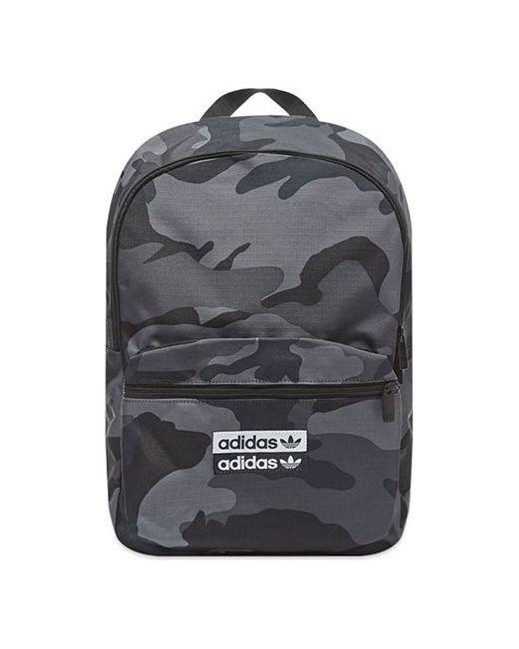 adidas Classic Backpack Camo in Gray for Men | Lyst