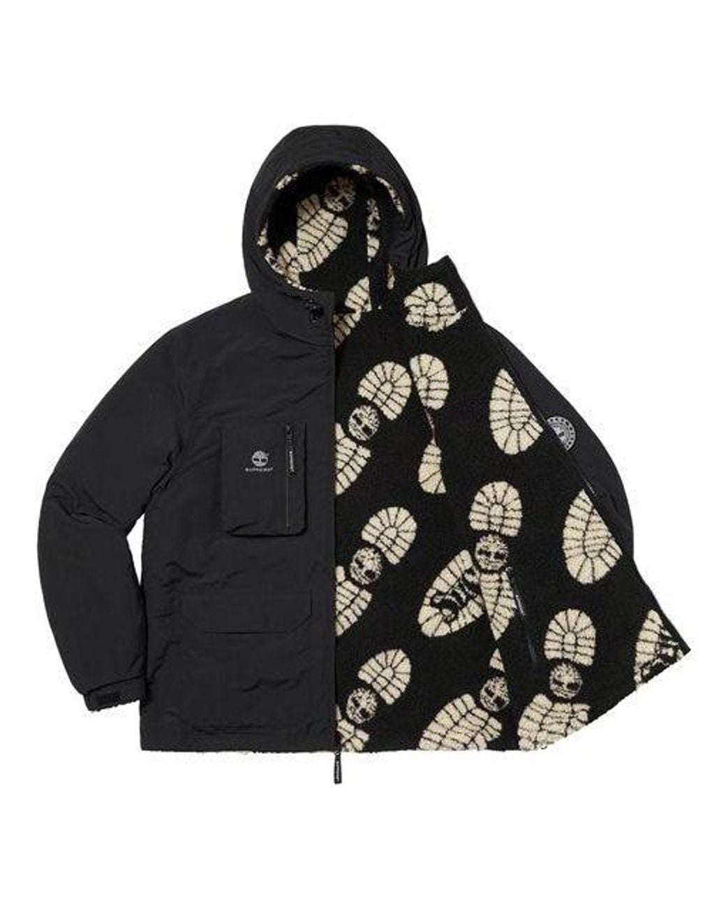 Supreme X Timberland Reversible Ripstop Jacket in Black for Men | Lyst UK