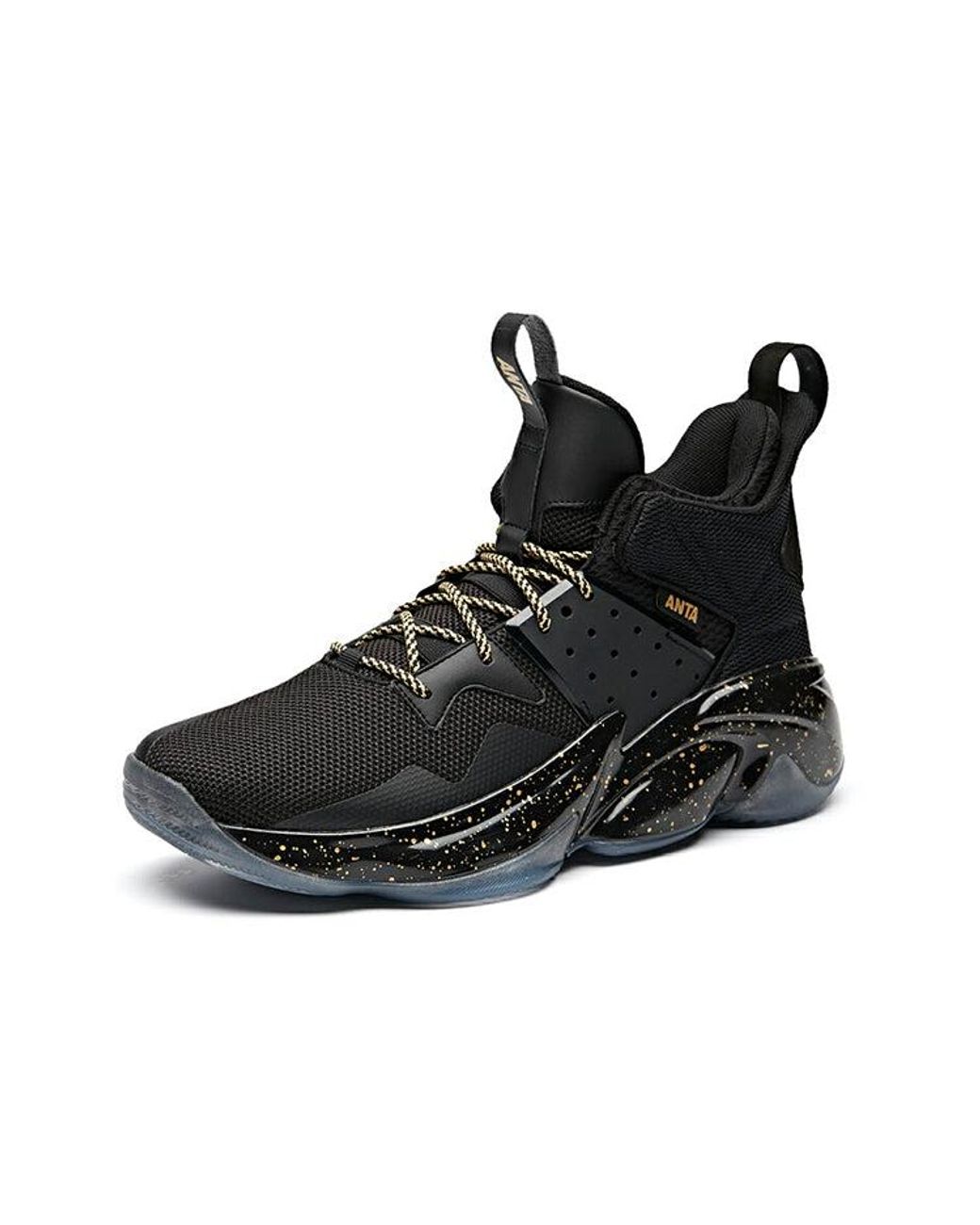 Anta Mid Top Basketball Shoes in Black for Men | Lyst