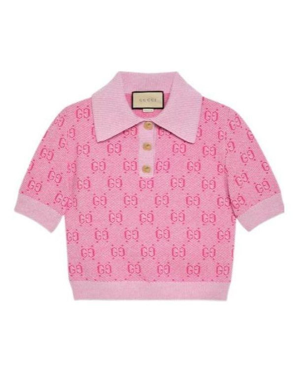 Gucci Gg Polo in Pink | Lyst