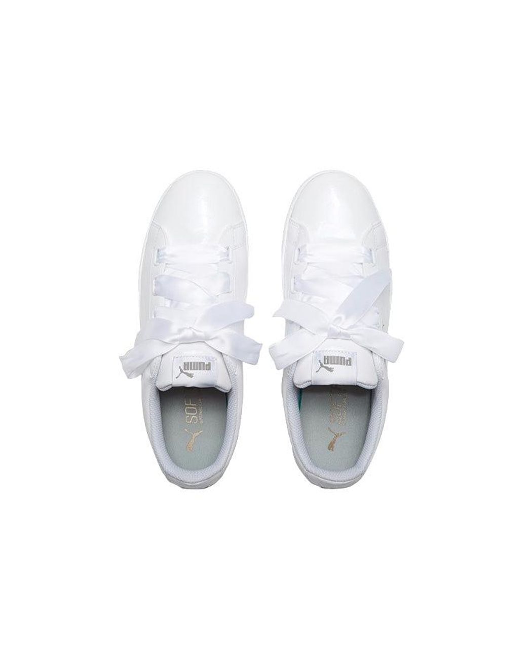 PUMA (Wmns) Vikky Platform Ribbon in White | Lyst