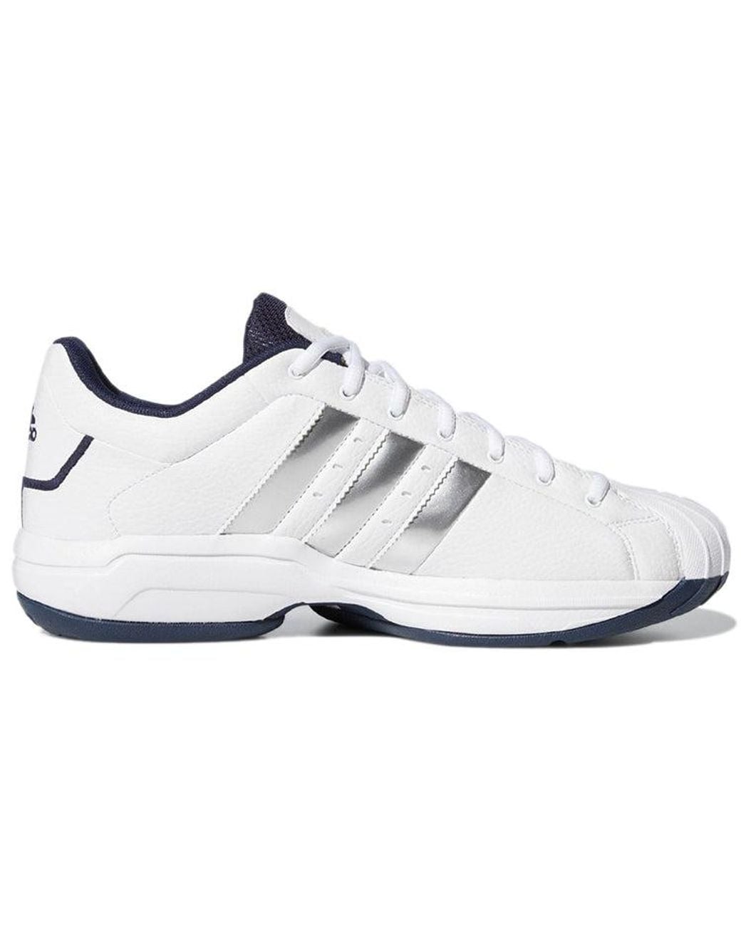 adidas Pro Model 2G Low Metallic' in White for Men | Lyst