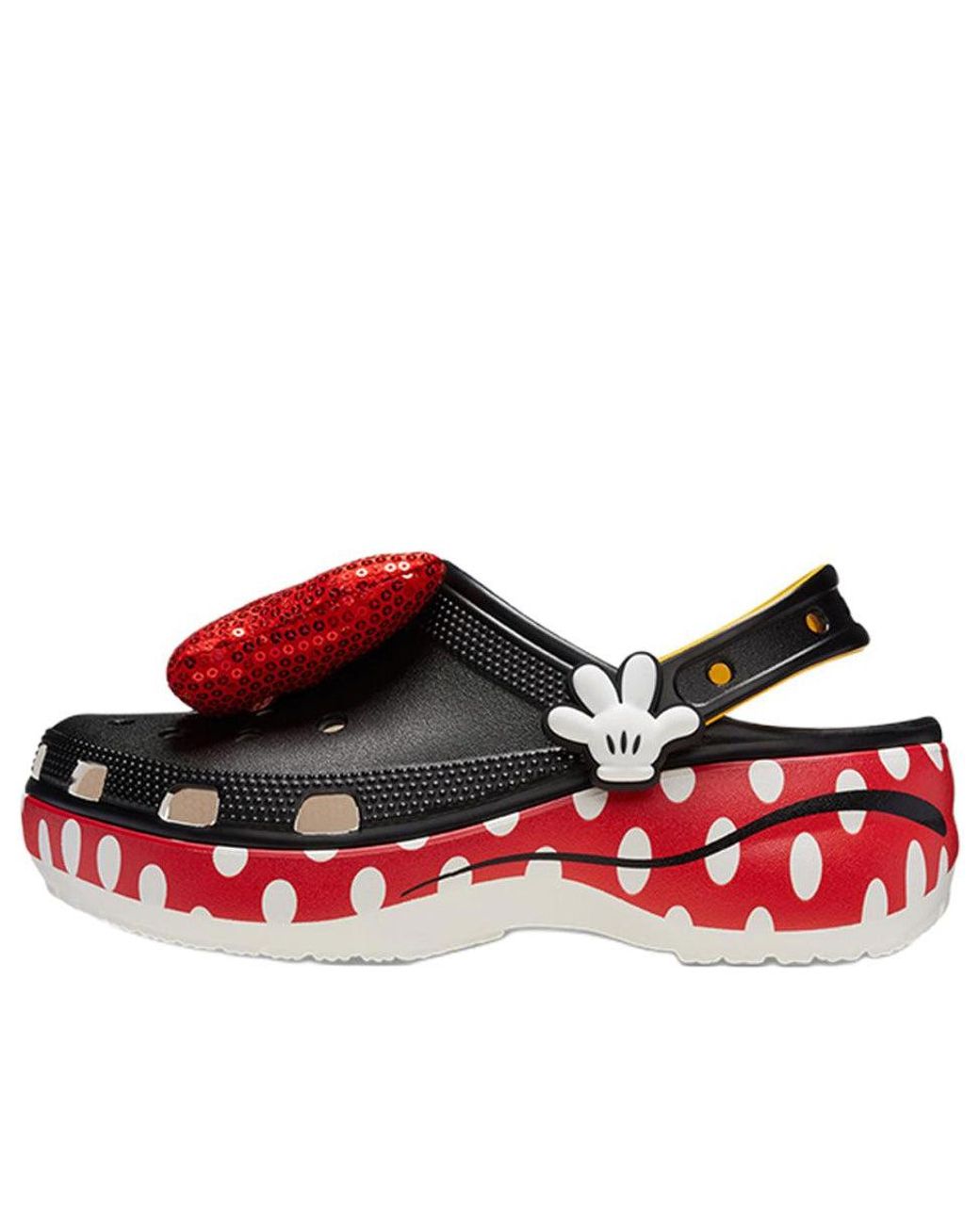 Crocs™ X Minnie Mouse Classic Platform Clogs in Red | Lyst