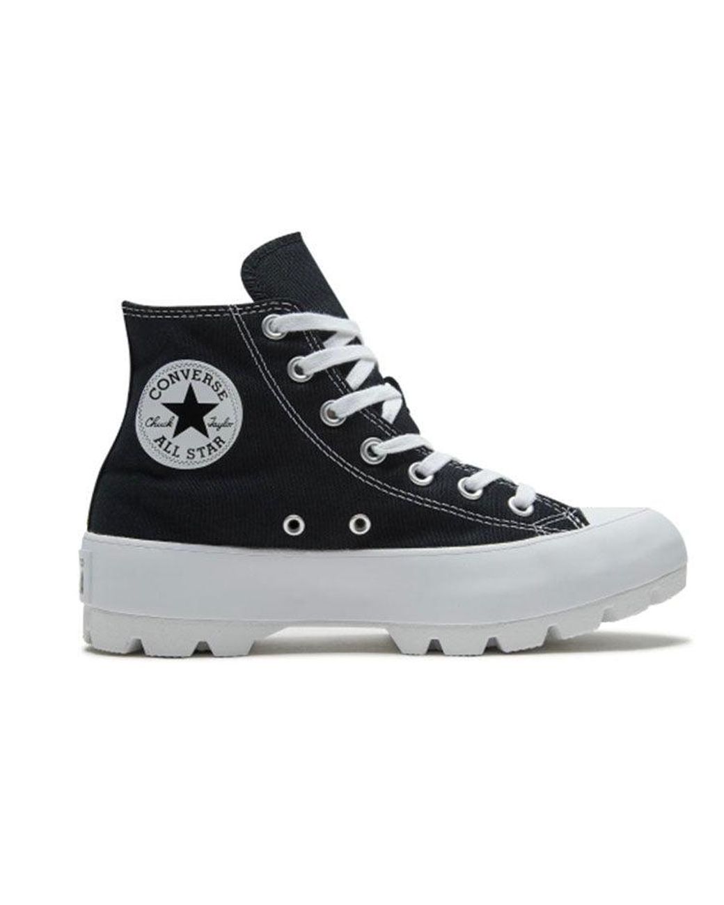 Converse (Wmns) Chuck Taylor All Star High Lugged in Black | Lyst