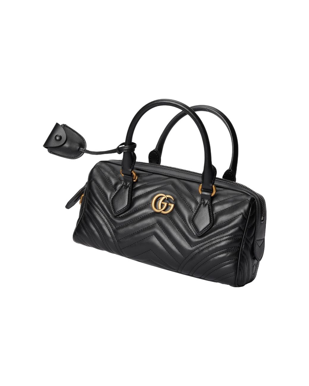 Gucci (Wmns) Gg Marmont Small Top Handle Bag in Black | Lyst