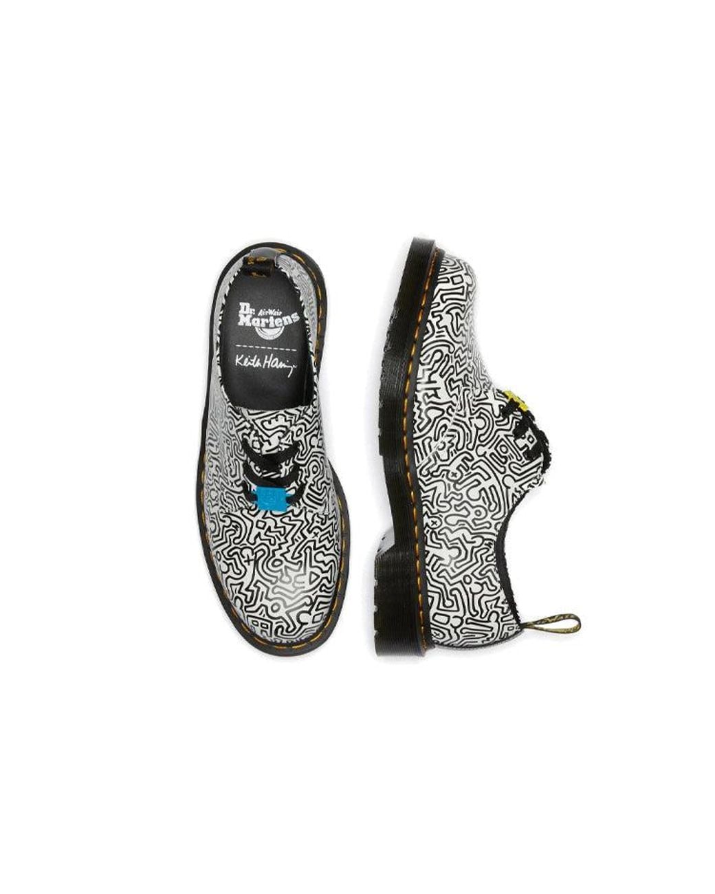 Dr. Martens Keith Haring 1461 Printed in Black for Men | Lyst