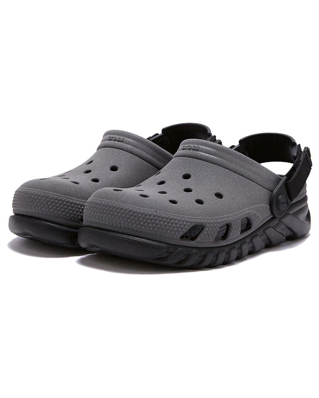 Crocs™ Duet Max Reflective Clog in Black | Lyst