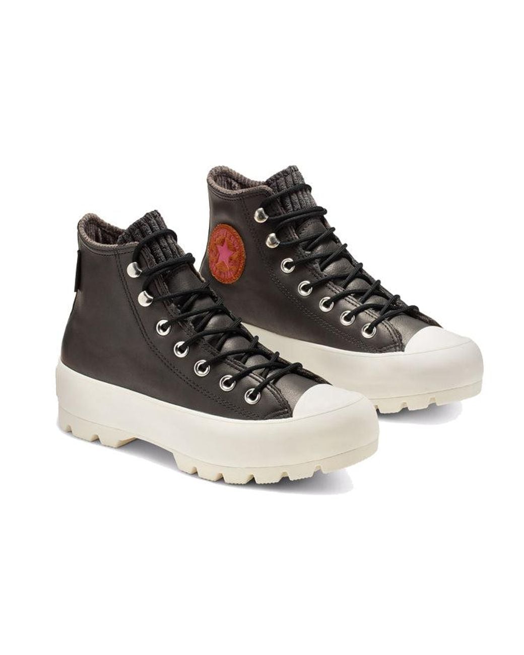 Converse (Wmns) Chuck Taylor All Star Lugged Waterproof Leather High ...