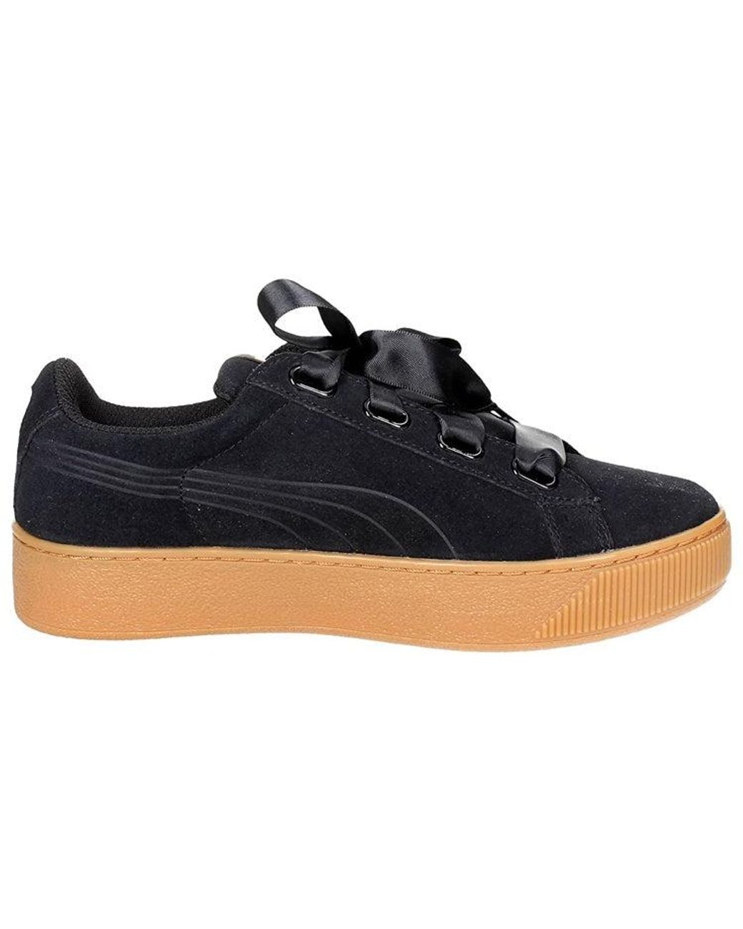PUMA (Wmns) Vikky Platform Ribbon/Gum in Blue | Lyst