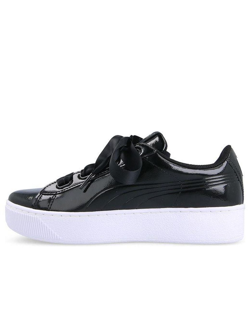 PUMA (Wmns) Vikky Platform Ribbon in Black | Lyst