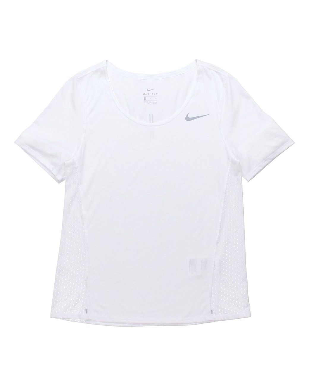 Nike (Wmns) City Sleek Dri-Fit Quick Dry Running Short Sleeve in White ...