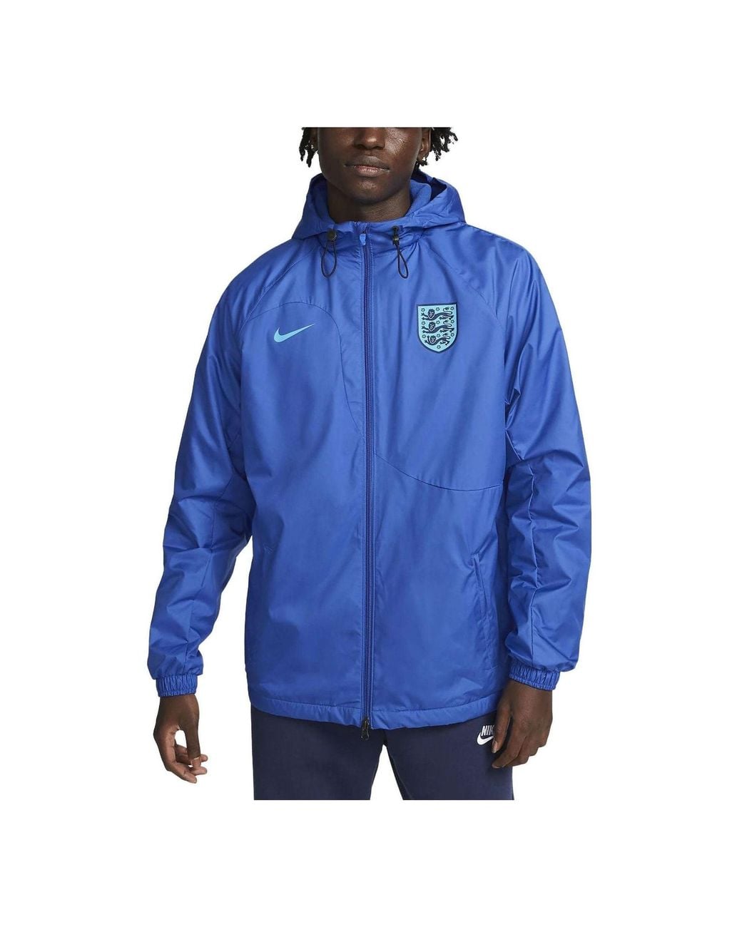 Nike England 2023 Dri-Fit Strike Anthem Hooded Jacket in Blue for Men ...
