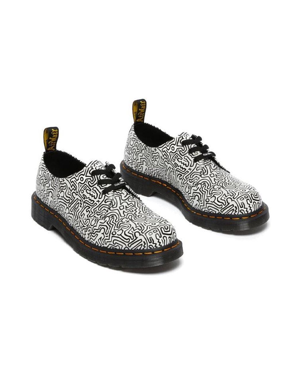 Dr. Martens Keith Haring 1461 Printed in Black for Men | Lyst