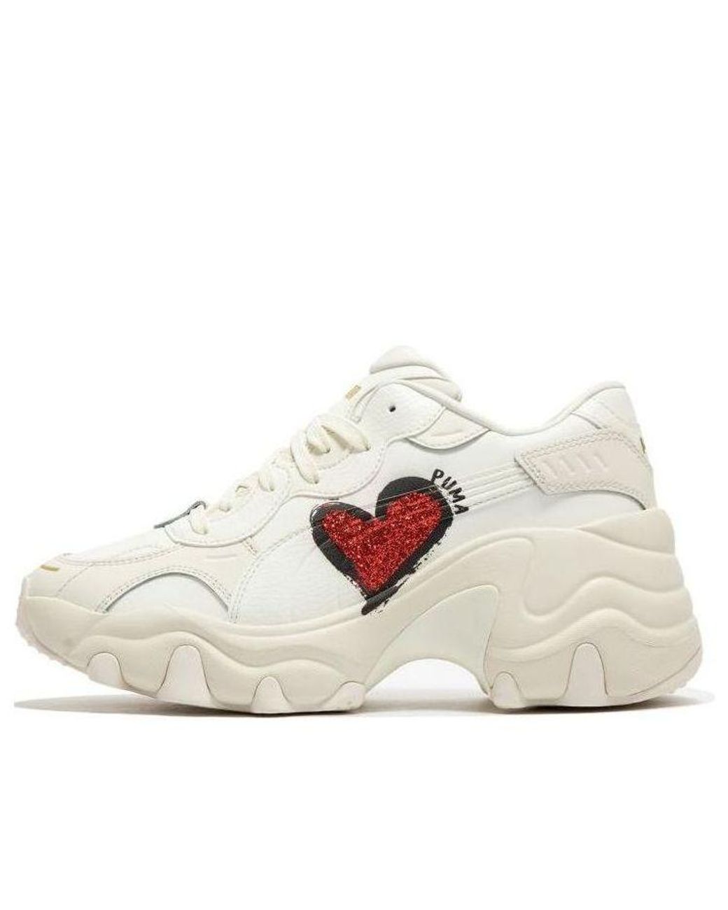 PUMA Pulsar Wedge Cn Heart Sneakers in White | Lyst