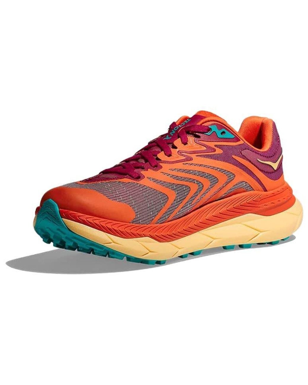 Hoka One One Tecton X 2 Trail Running Shoe in Red for Men | Lyst