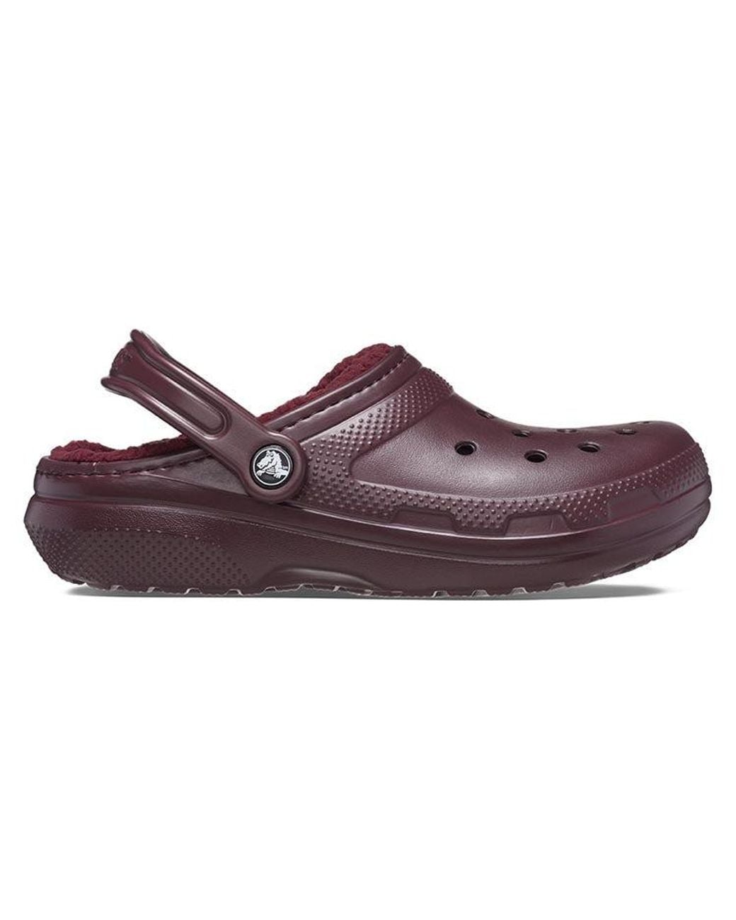 Crocs™ Classic Lined Clogs 'Dark Cherry' in Brown | Lyst