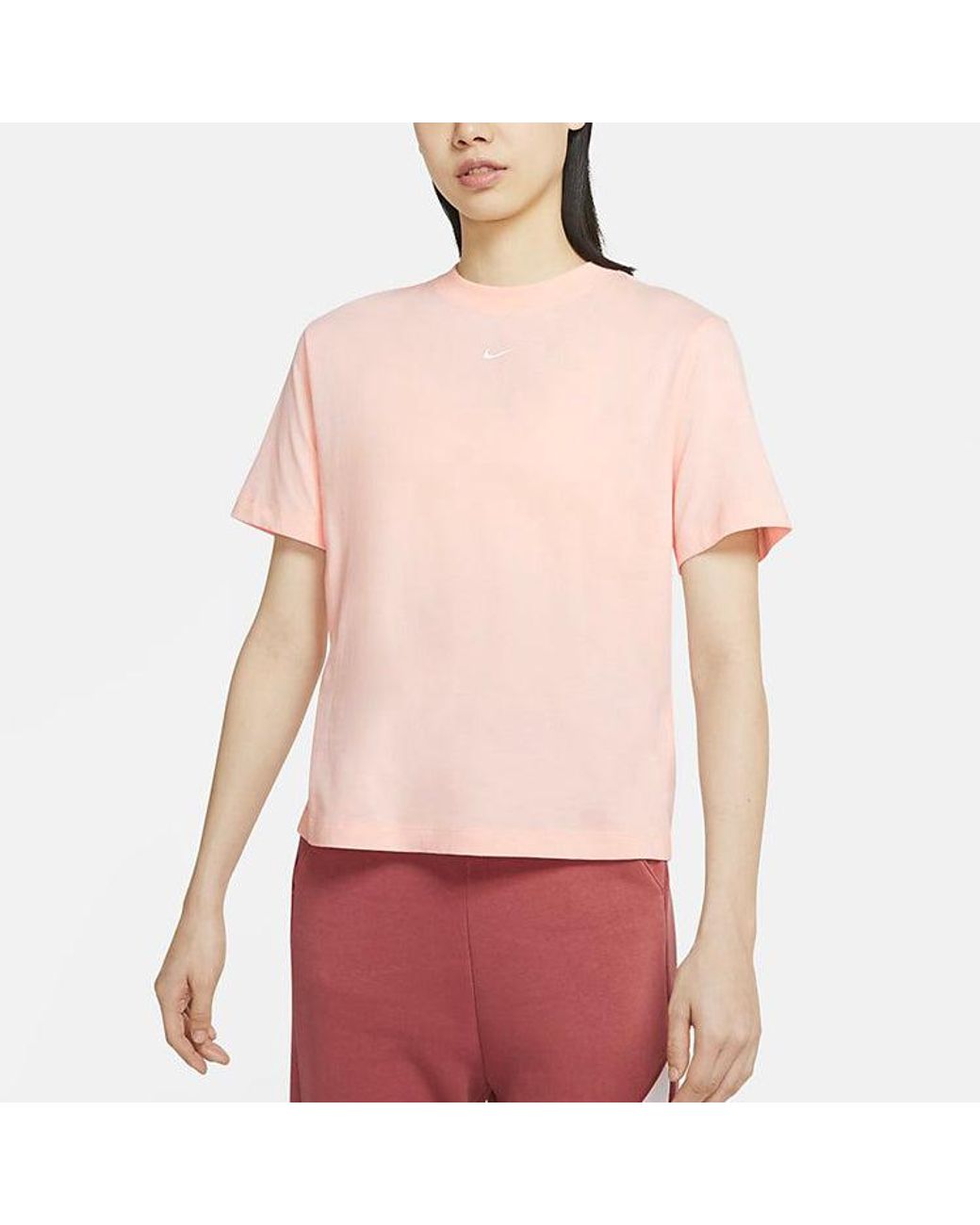 Nike (Wmns) Sportswear Essentials Embroidery Logo in Pink | Lyst