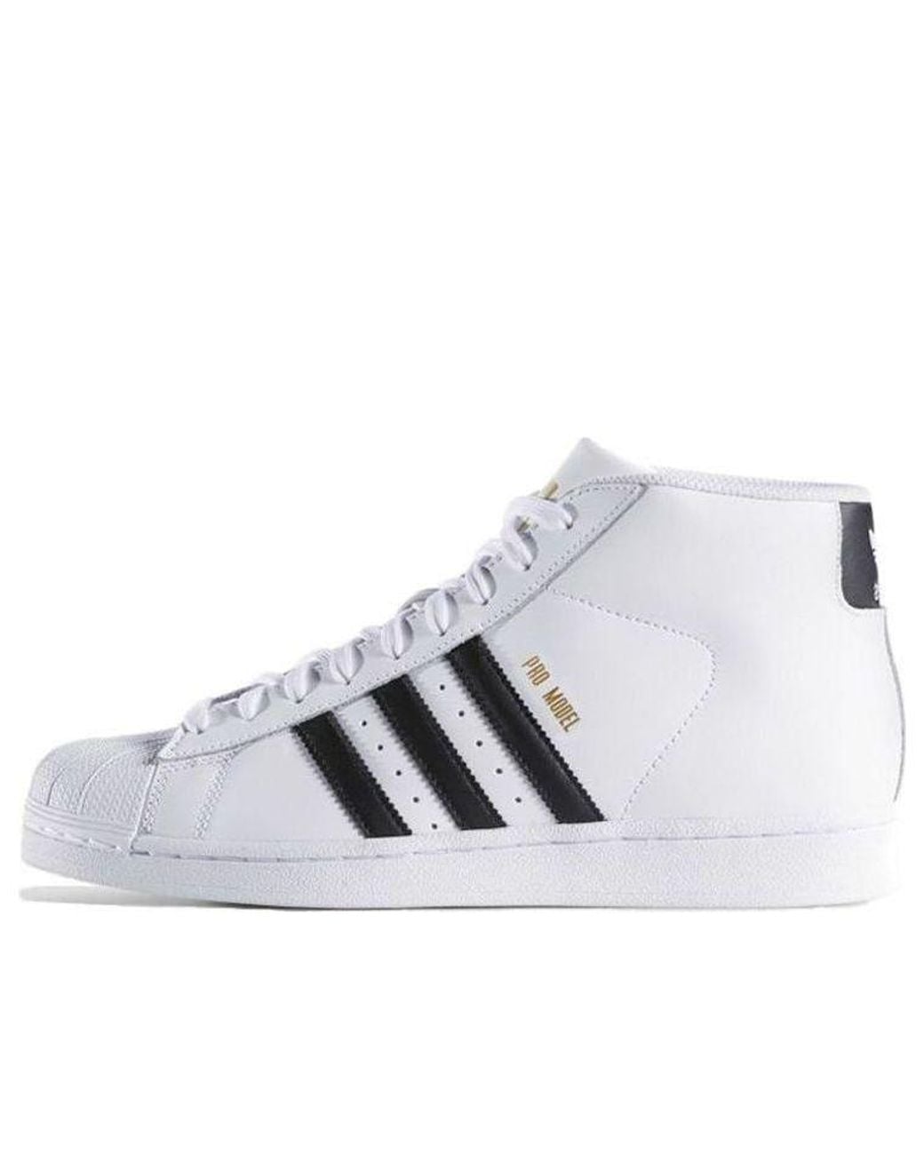 adidas Pro Model Core' in White for Men | Lyst