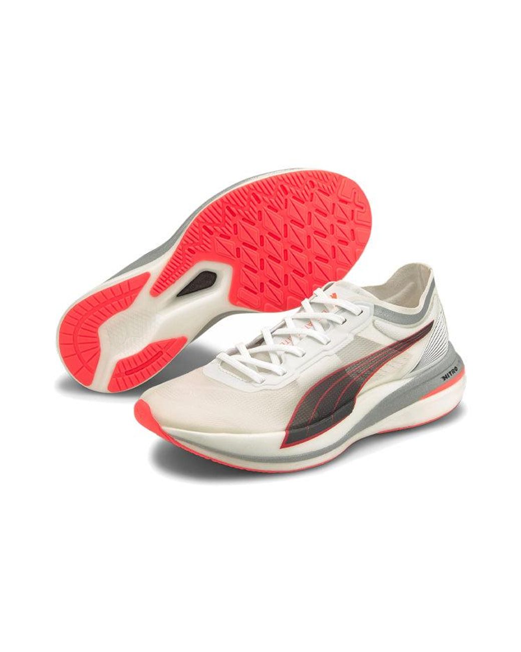 PUMA Deviate Nitro Elite Lava Blast' in White for Men | Lyst
