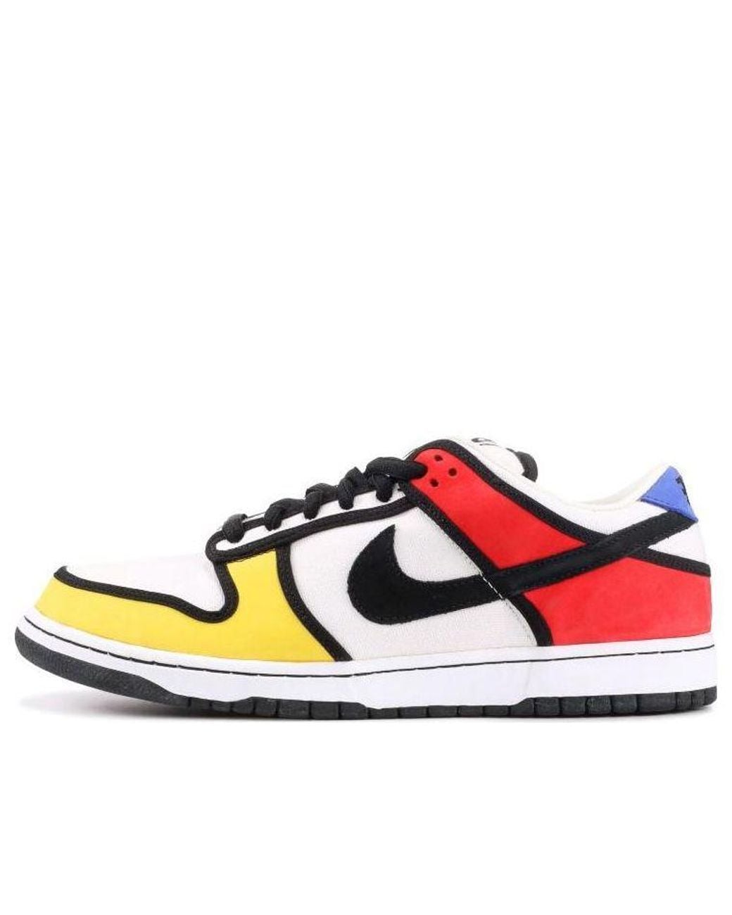 Nike Sb Dunk Low Pro 'Piet Mondrian' in Red for Men | Lyst