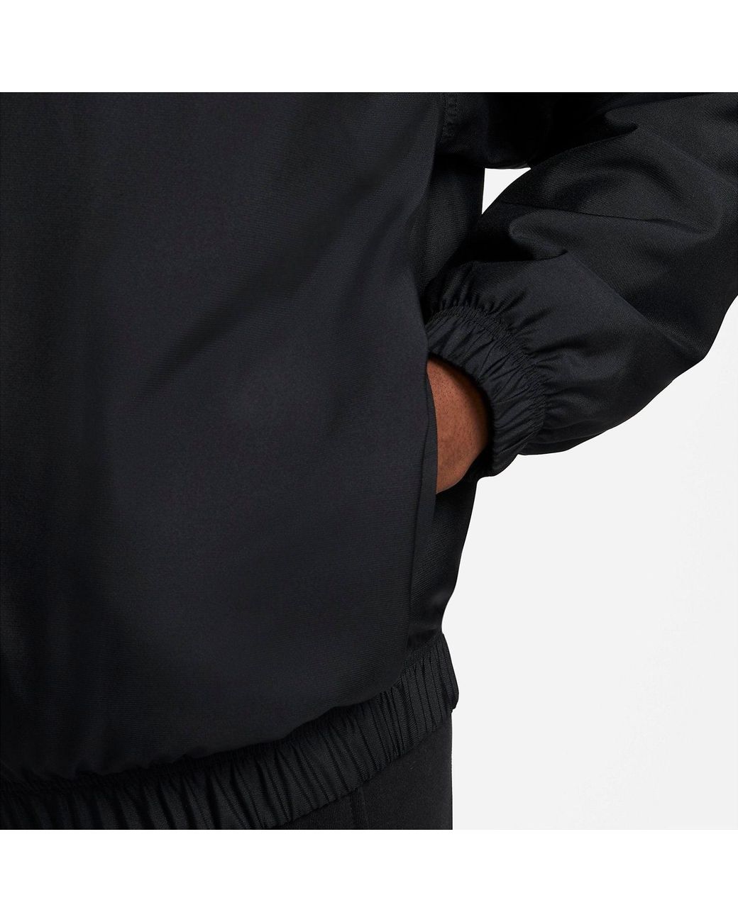 Nike Lab Solo Swoosh Satin Bomber Jacket Kumquat' in Black for Men ...