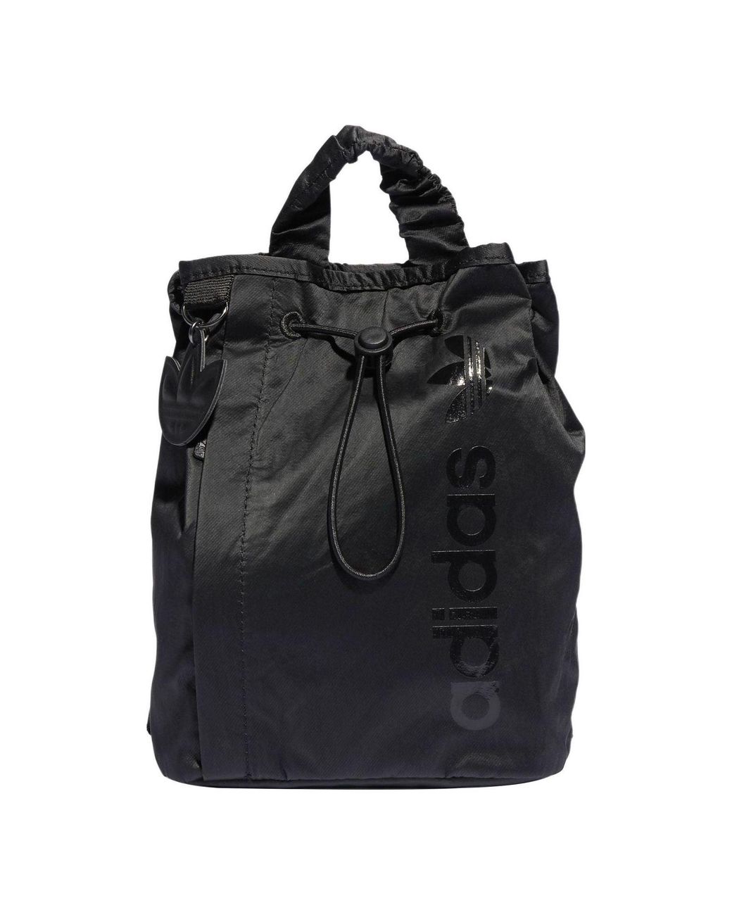 adidas (Wmns) Satin Mini Bucket Backpack in Black | Lyst UK