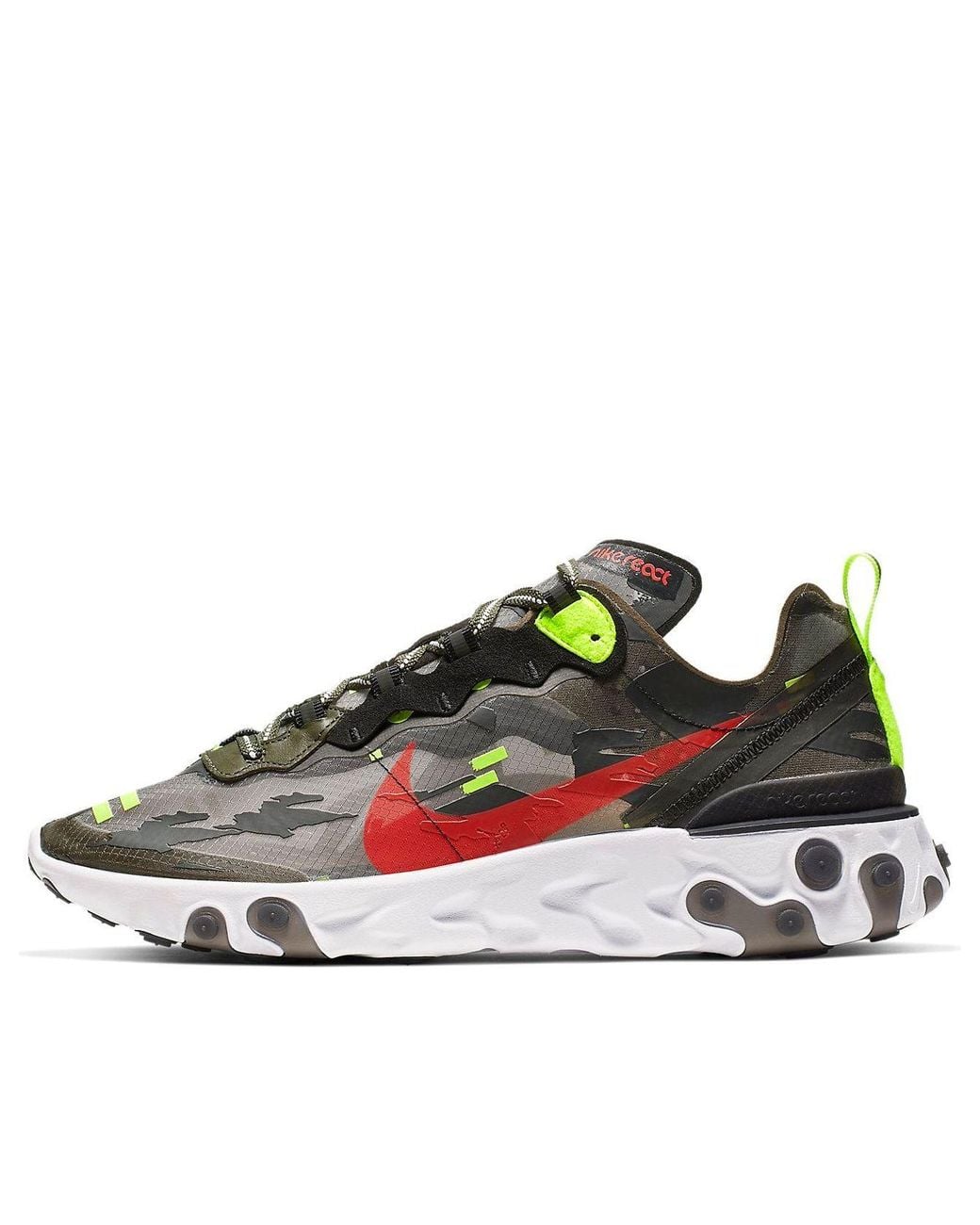 Nike React Element 87 'Camo' in Red for Men | Lyst