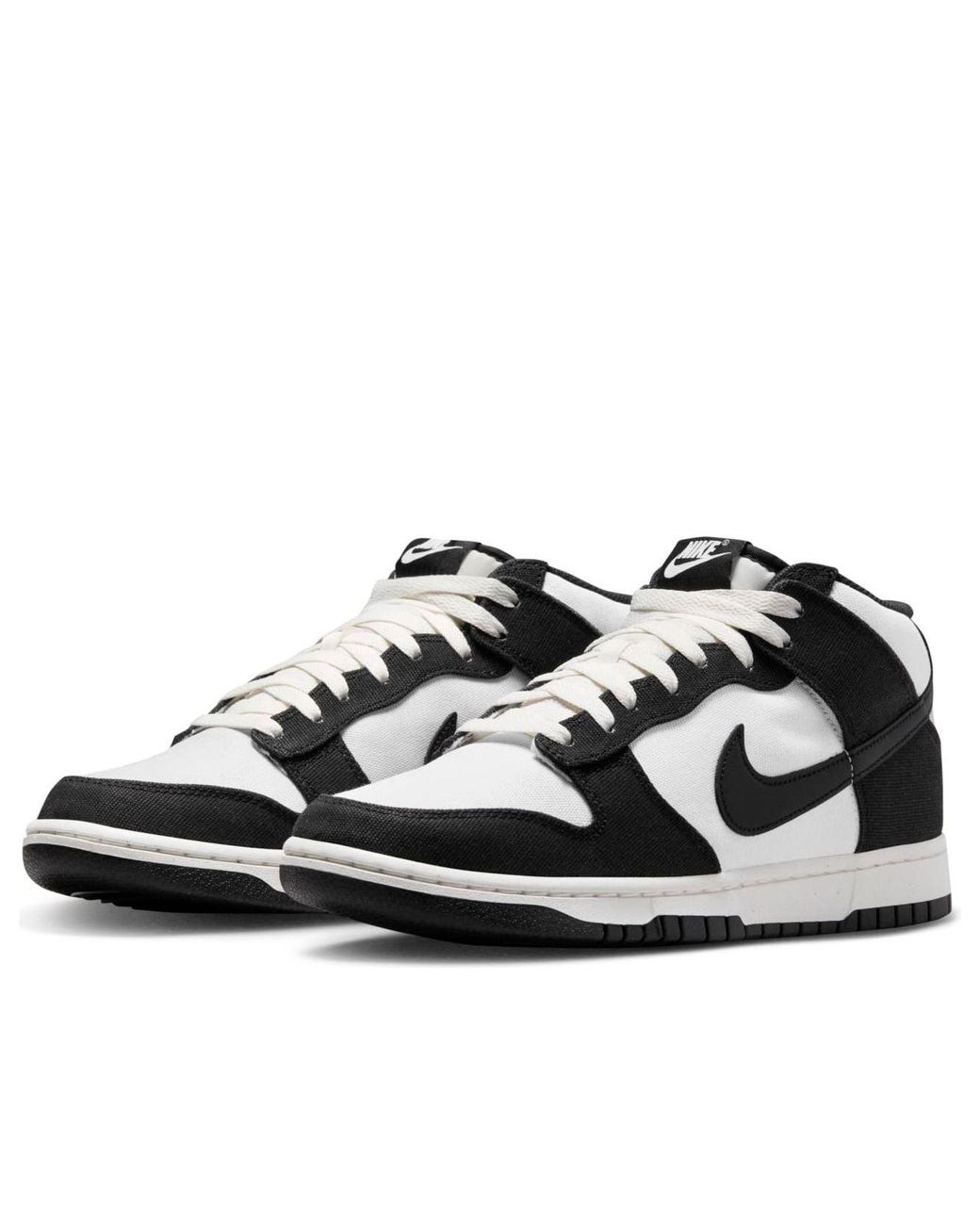 Nike Dunk Mid in Black for Men | Lyst