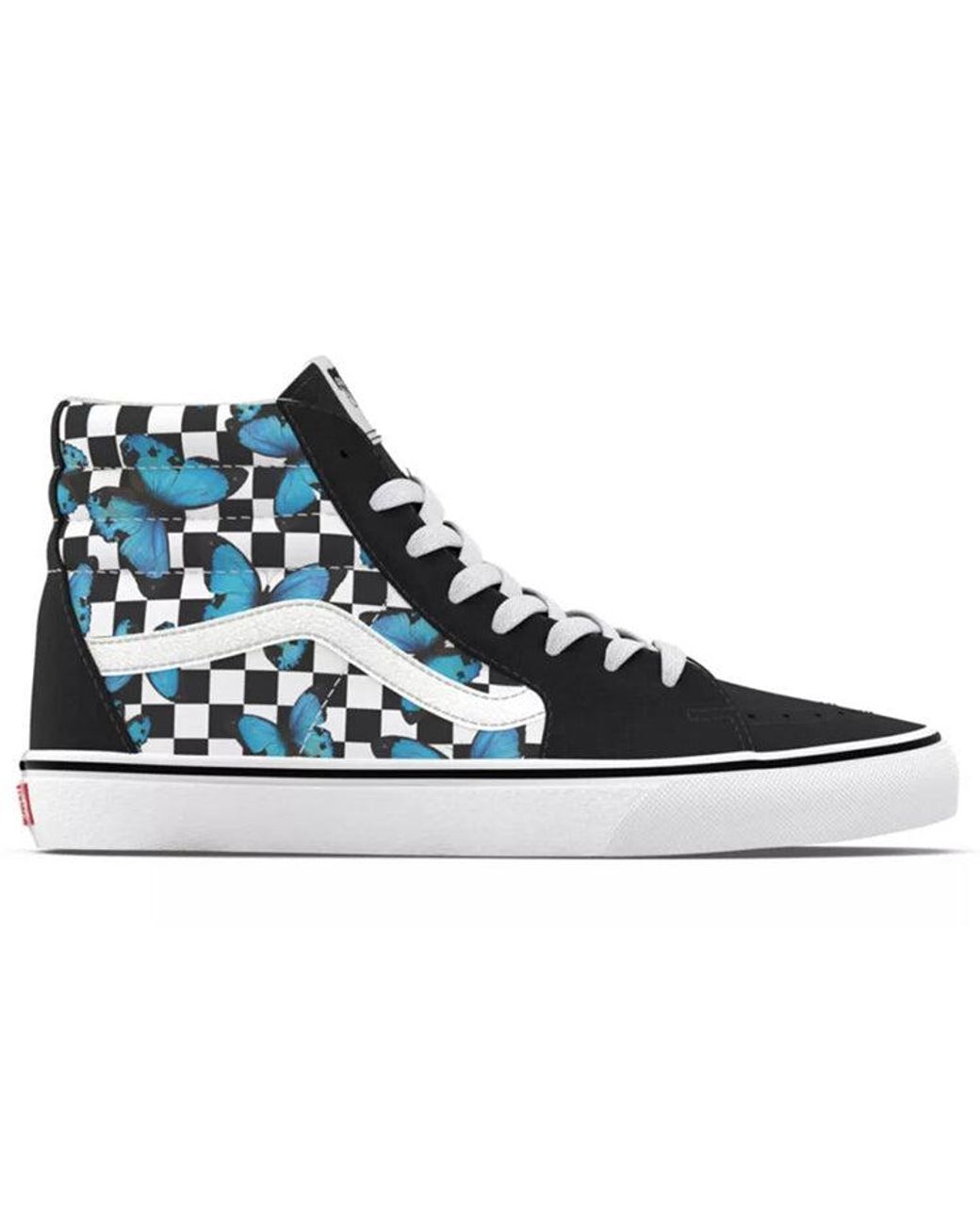 Vans Sk8-Hi 'Butterfly Checkerboard' in Blue for Men | Lyst